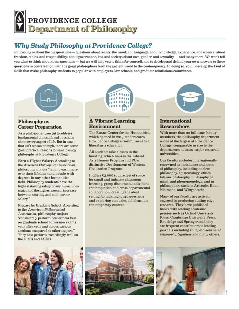 Why Study Philosophy? | Philosophy | Providence College