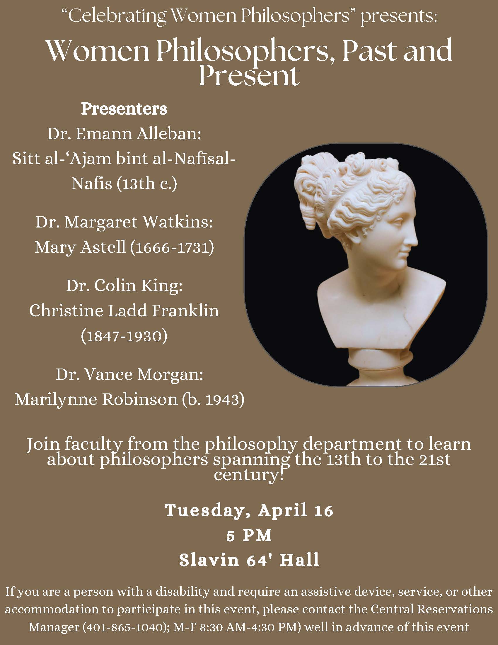 Celebrating Women Philosophers Series